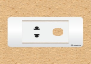 Ổ cắm đơn 2 chấu SINO S18UX